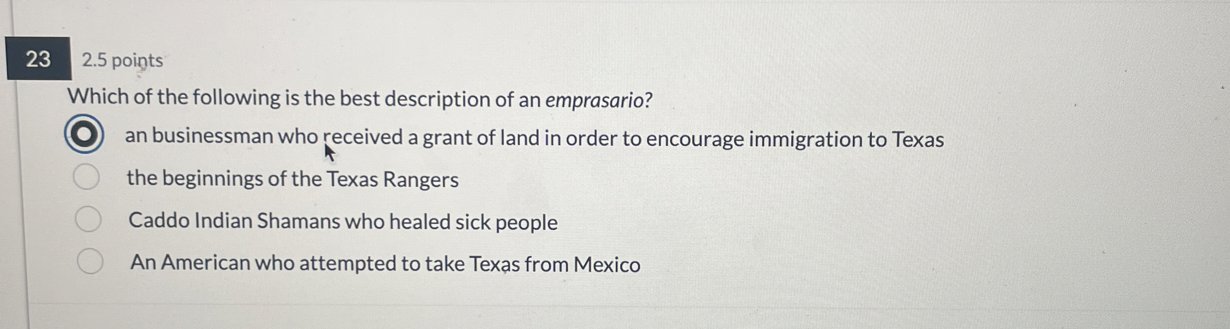 Solved 232.5 ﻿pointsWhich of the following is the best | Chegg.com
