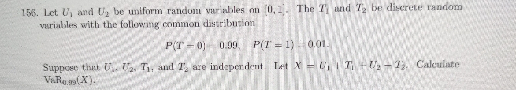 Let U1 ﻿and U2 ﻿be uniform random variables on 0,1. | Chegg.com