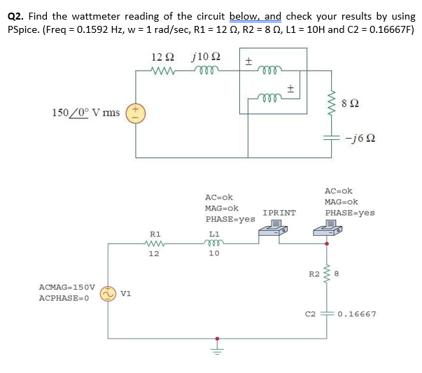 Solved Q2. ﻿Find the wattmeter reading of the circuit below, | Chegg.com
