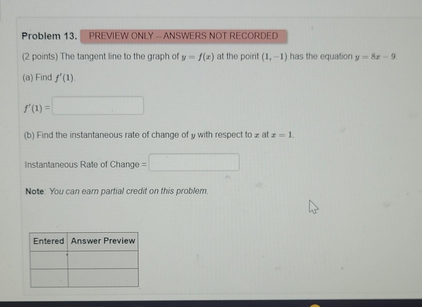 Solved (1 point) Find dxdy∣∣x=3, given that y=6+3x2 | Chegg.com