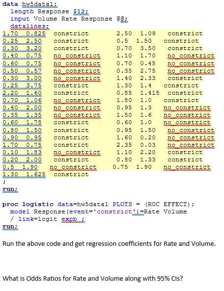 Solved Run the above code and get regression coefficients | Chegg.com