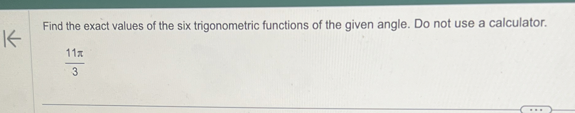 Solved Find the exact values of the six trigonometric | Chegg.com