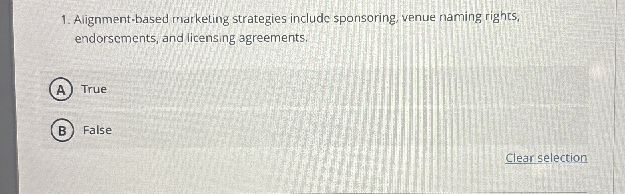 Solved Alignment-based marketing strategies include | Chegg.com