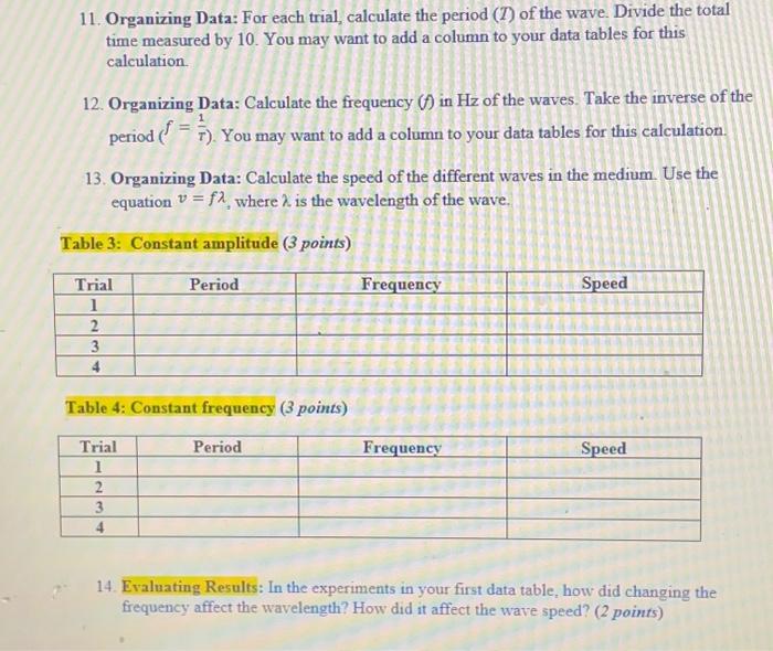 Solved Use table 1 and 2 to complete 3 and 4. When | Chegg.com