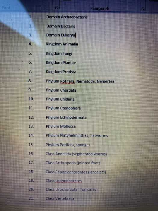 Solved create a dichotomous key that seperates life into 3 | Chegg.com