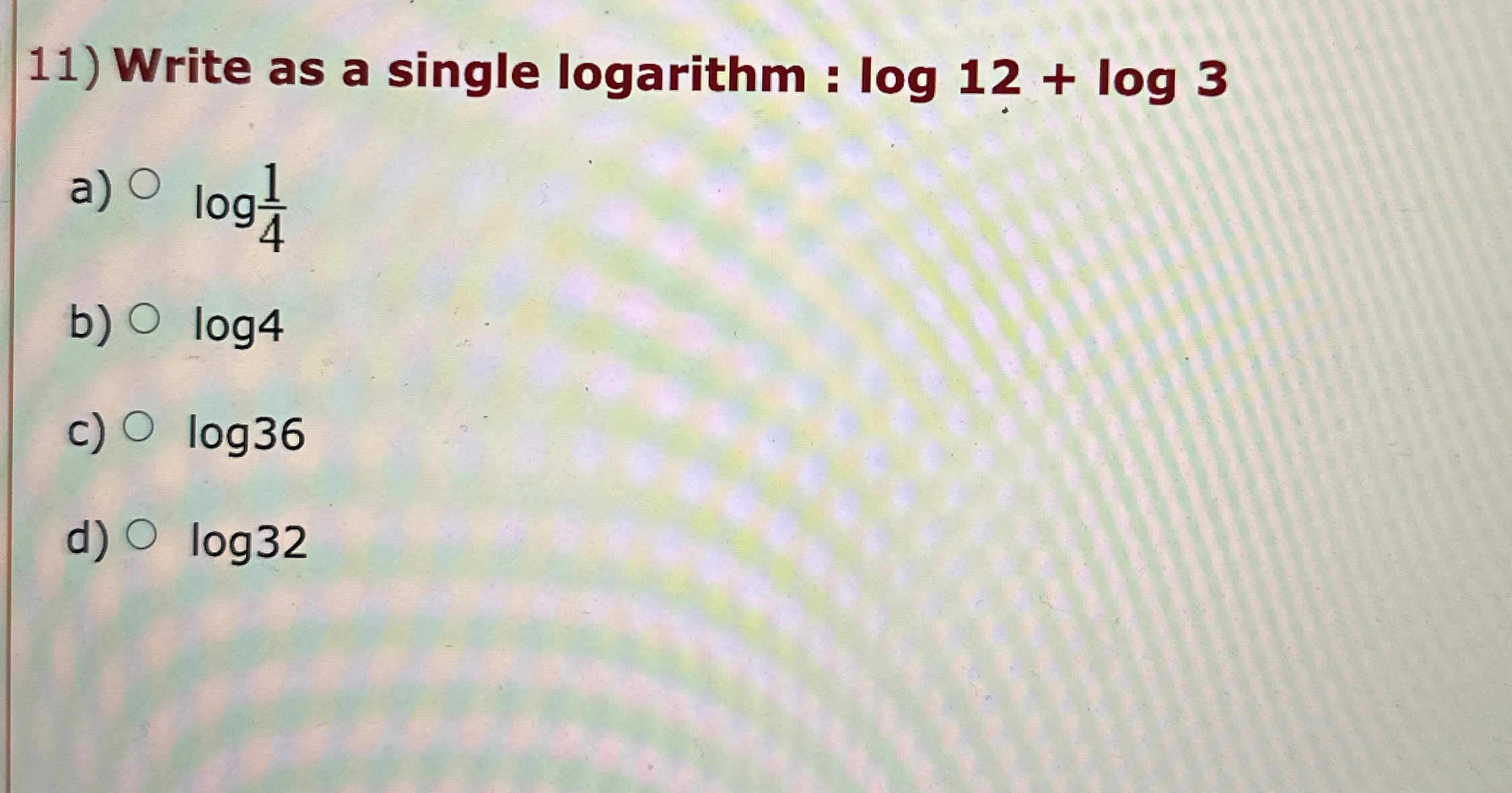 Solved Write as a single logarithm | Chegg.com