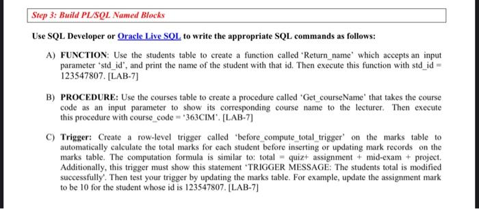 Solved solve only Step 3 ( Question A,B,C ) in the last | Chegg.com