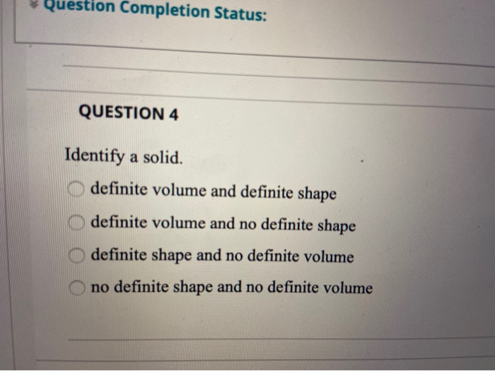 Solved Question Completion Status: QUESTION 4 Identify a | Chegg.com