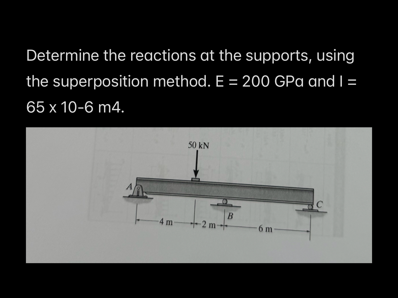 Solved Determine the reactions at the supports, using the | Chegg.com