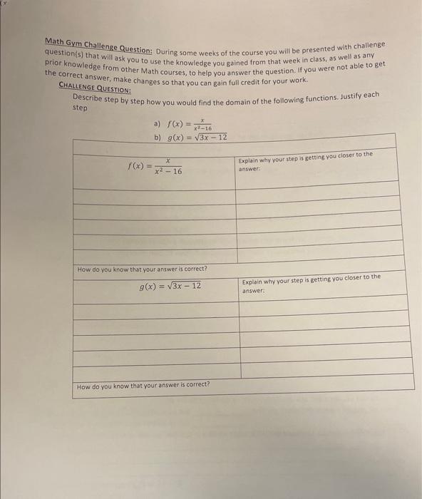 Solved Math Gym Challenge Question: During some weeks of the | Chegg.com