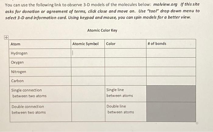 Solved You can use the following link to observe 3-D models | Chegg.com