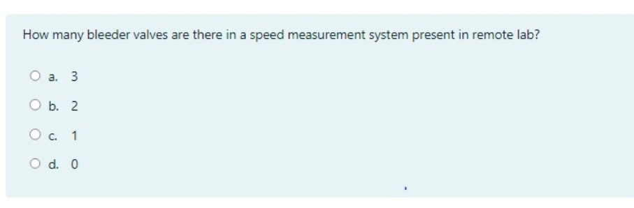 Solved How many bleeder valves are there in a speed | Chegg.com