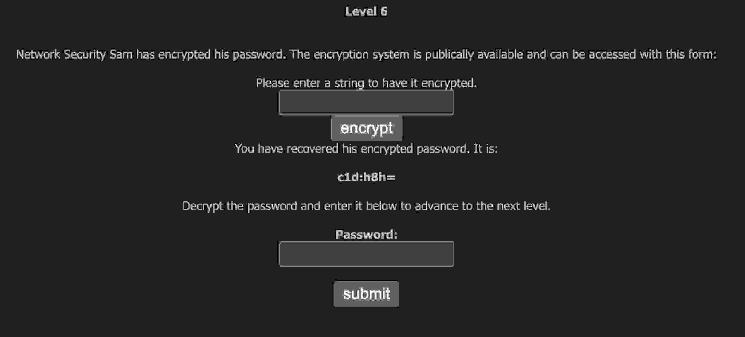 Solved Leval 6Network Security Sam has encrypted his | Chegg.com