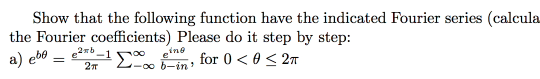 Solved Show that the following function have the indicated | Chegg.com