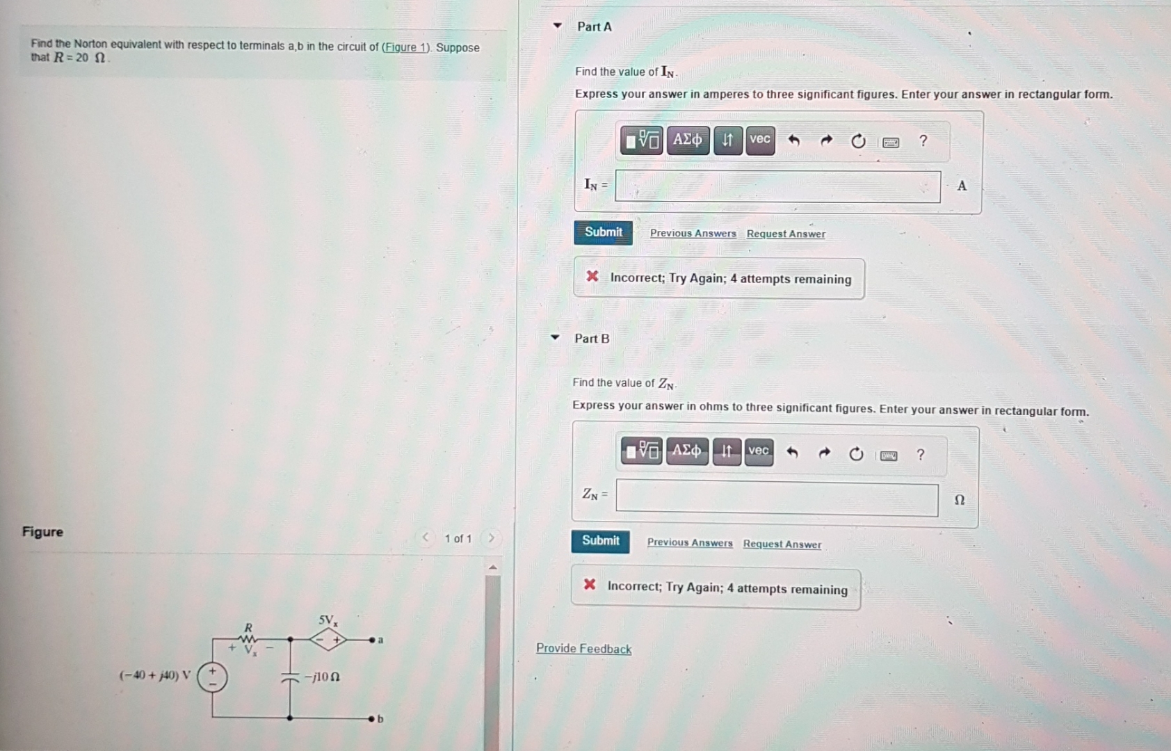 Solved by an EXPERT Find the Norton equivalent with respect to terminals | Chegg.com