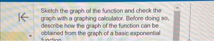 Solved Sketch the graph of the function and check the graph | Chegg.com