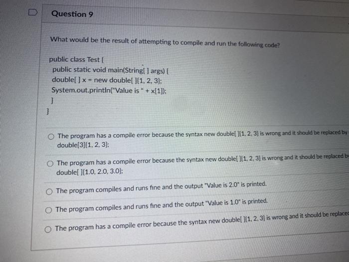 Solved program has a compile error because the syntax ne | Chegg.com