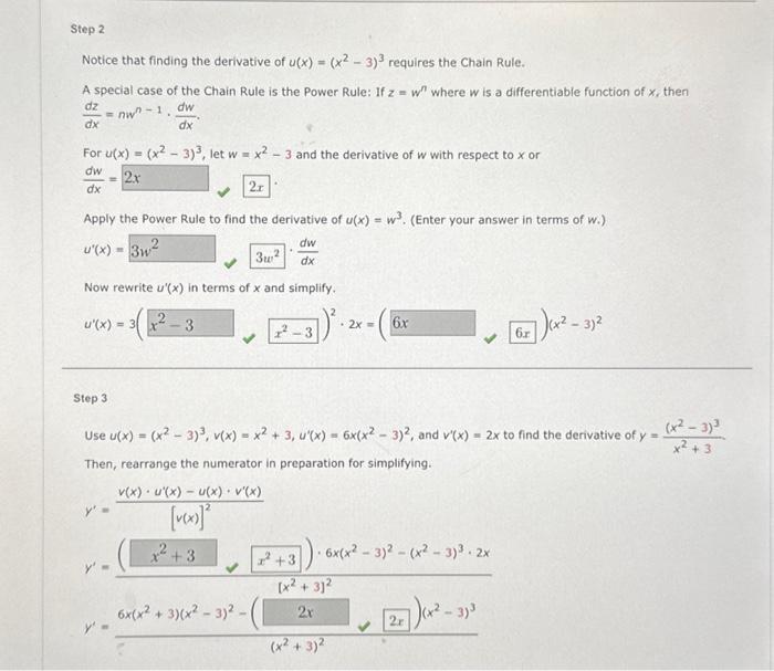 y': Step 7 Simplify the expression in brackets of the | Chegg.com