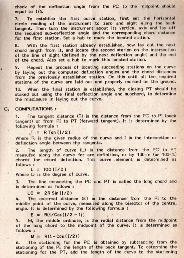 Solved : PROBLEM OBJECTIVE LAYING OUT A HORIZONTAL CURVE To | Chegg.com