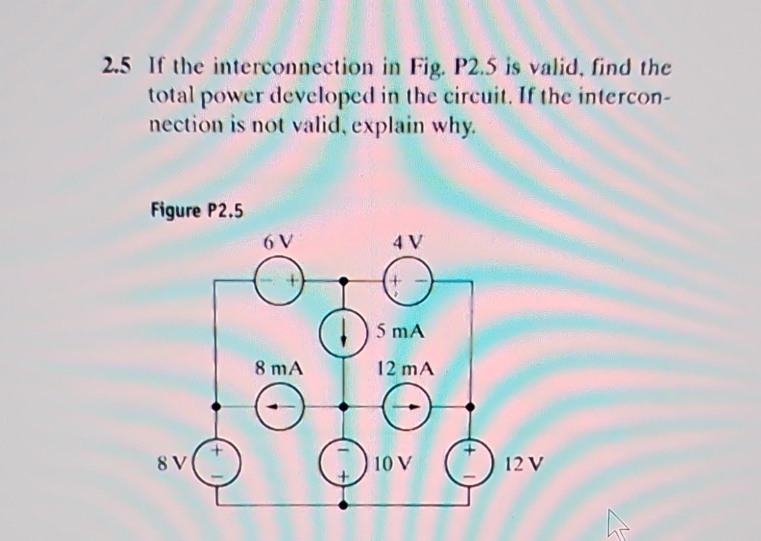 Solved 2.5 If the interconnection in Fig. P2.5 is valid, | Chegg.com