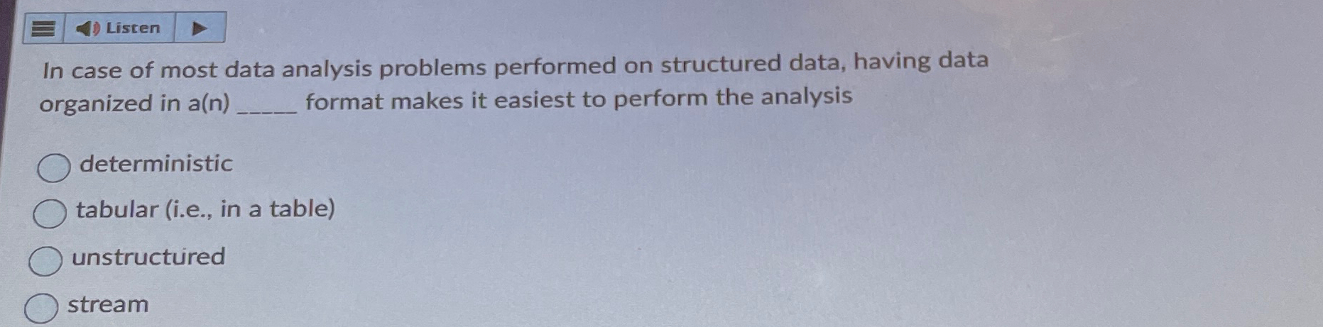 Solved In case of most data analysis problems performed on | Chegg.com