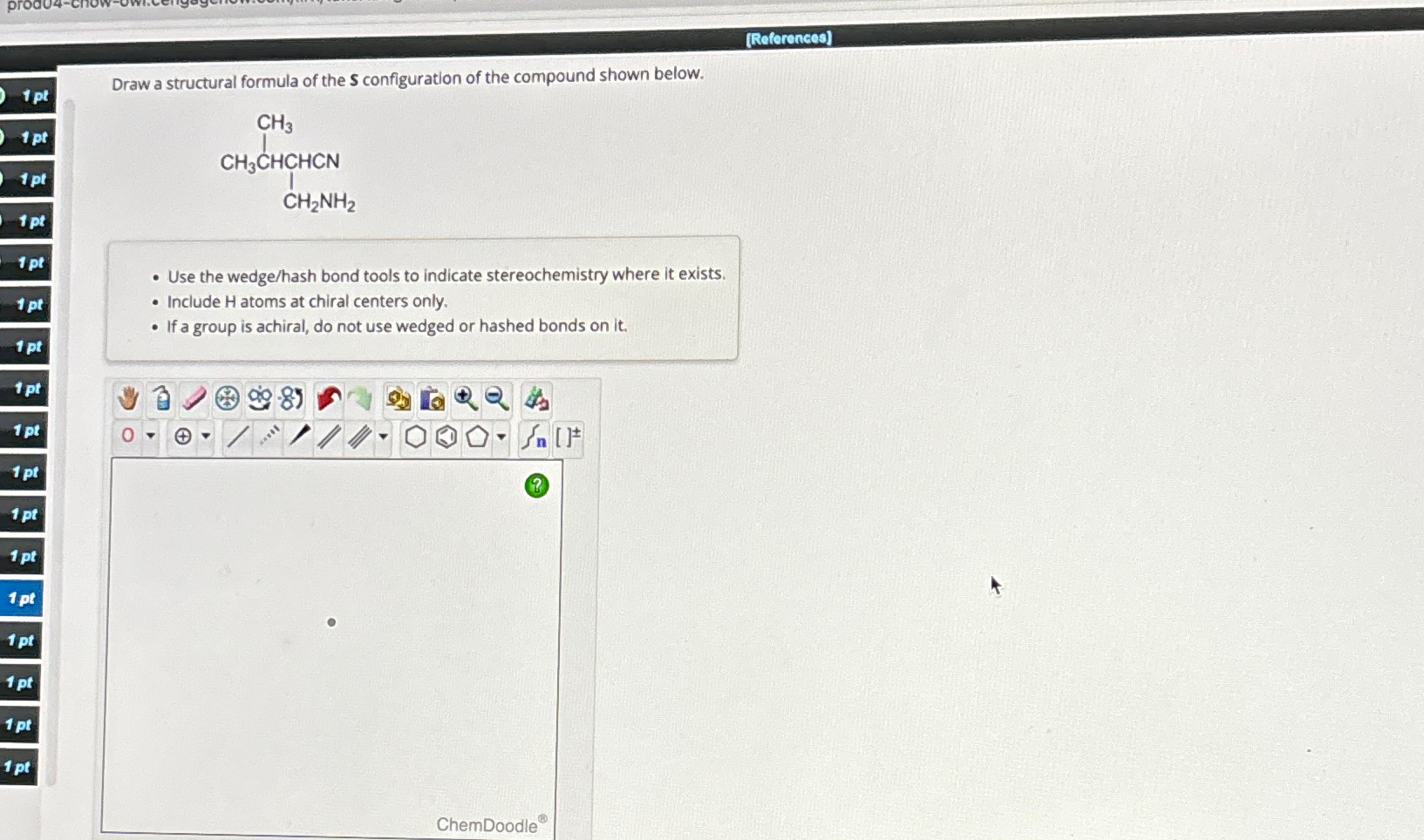Solved [References]Draw a structural formula of the S | Chegg.com