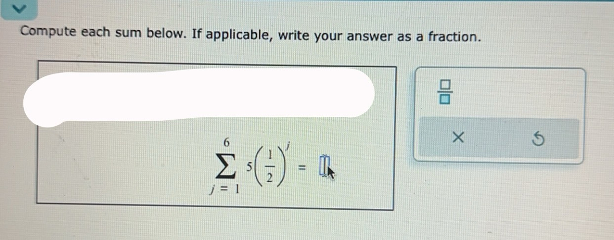Solved Compute each sum below. If applicable, write your | Chegg.com