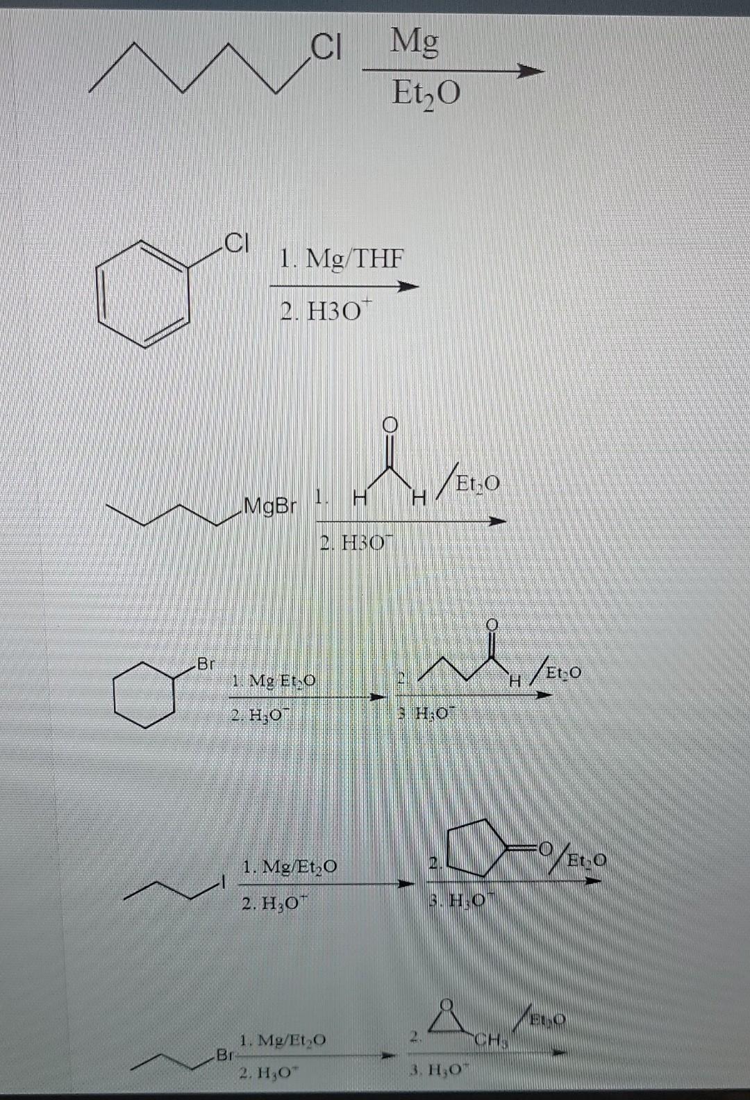 Solved 2. Mg/THF 1 | Chegg.com