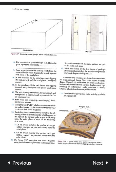 Solved Geologic Maps and Structures Earth is a dynamic | Chegg.com