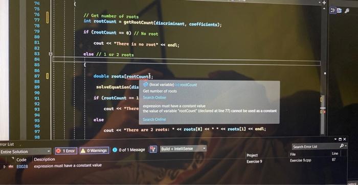 Solved does anybody know what is missing in my code because | Chegg.com