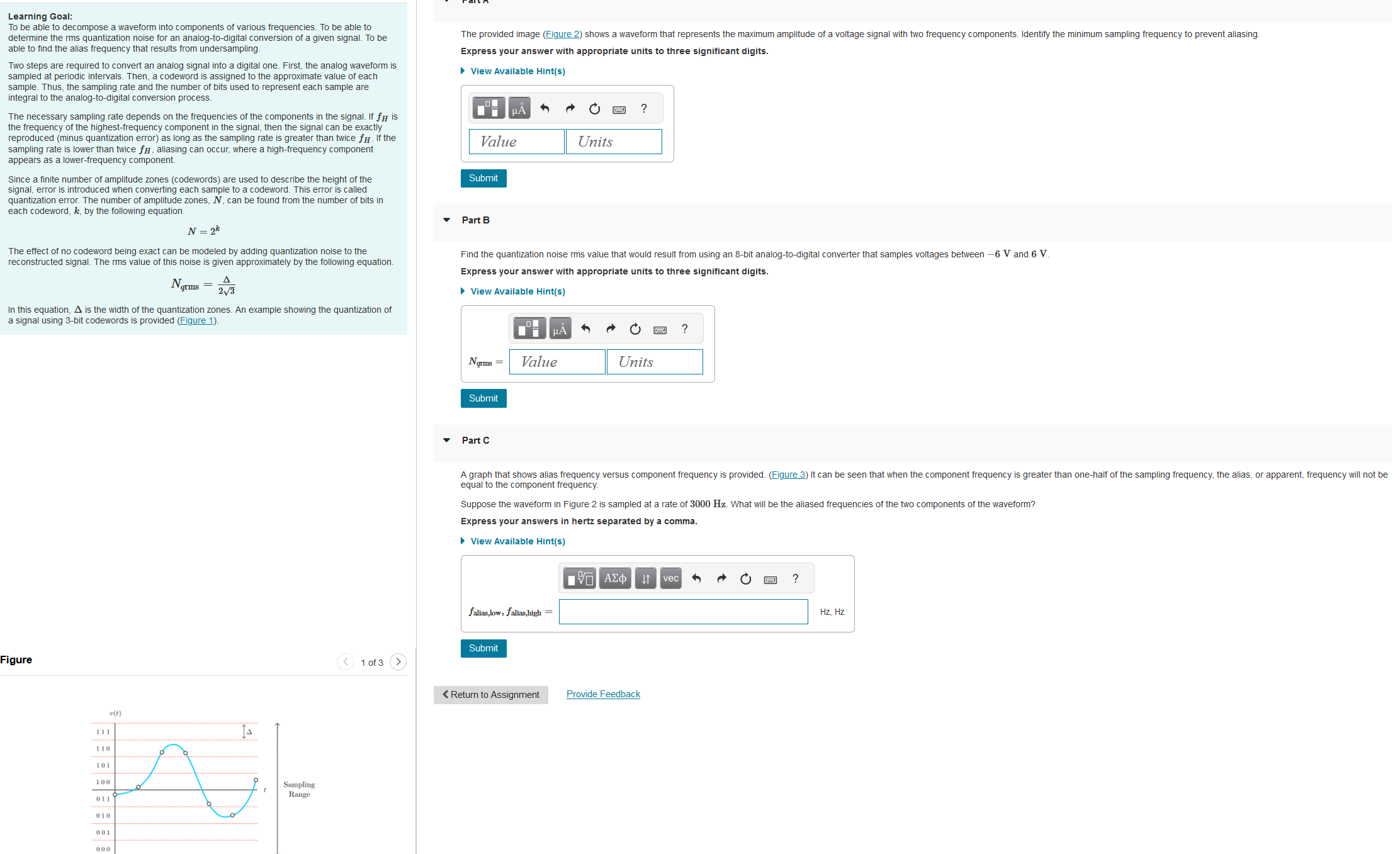 Learning Goal:To be able to decompose a waveform into | Chegg.com