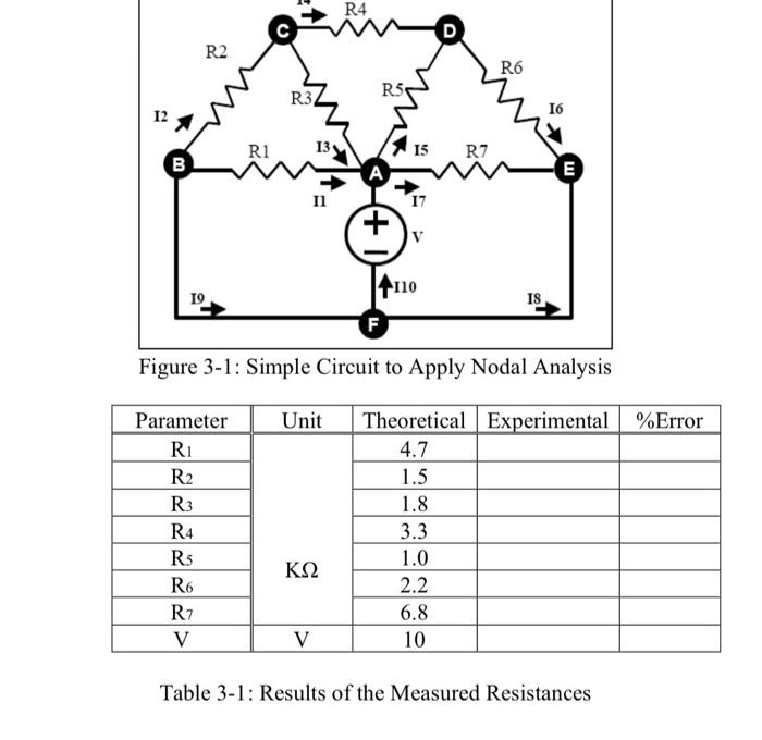 Solved R4 R2 RO R34 R5 12 16 R1 13 15 R7 B A E Il + 110 19 | Chegg.com