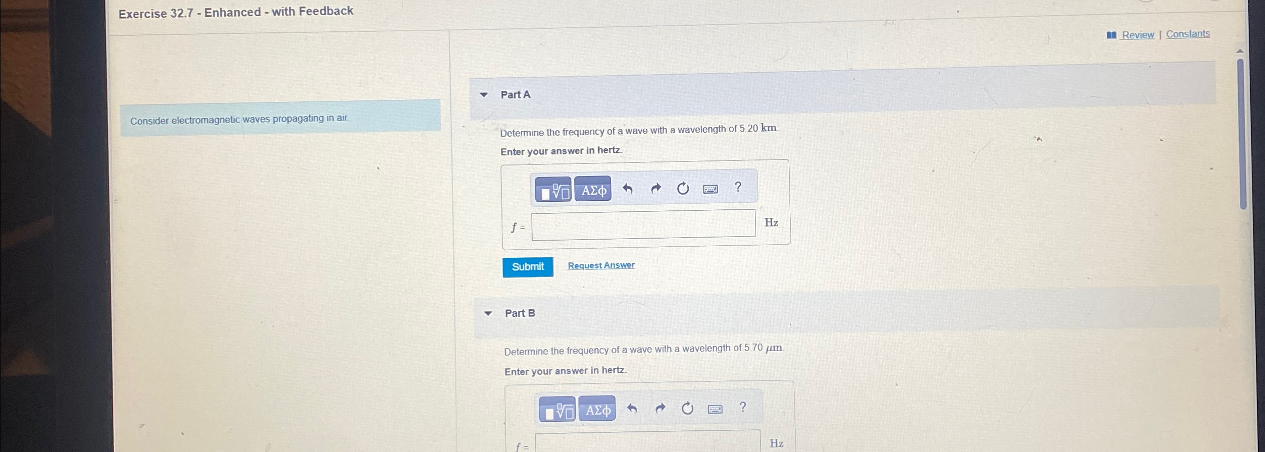 Solved Exercise 32.7 - ﻿Enhanced - ﻿with FeedbackReview I | Chegg.com