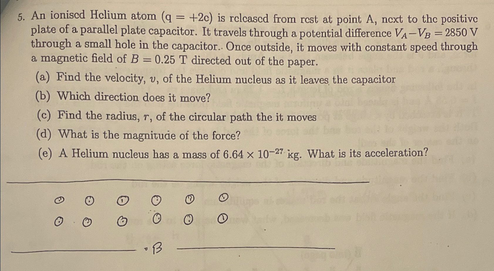 Solved An ionised Hclium atom | Chegg.com