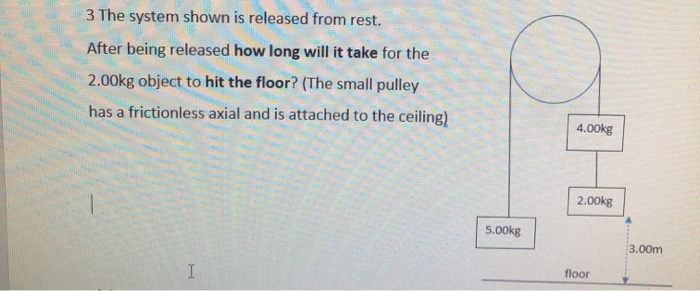 Solved 550 2 The 3.00kg object is held up by the two strings | Chegg.com