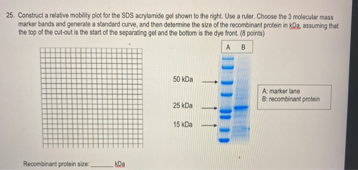 25. Construct a relative mobility plot for the SDS | Chegg.com