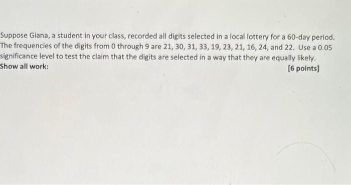 Directions: Solve each problem and show all | Chegg.com