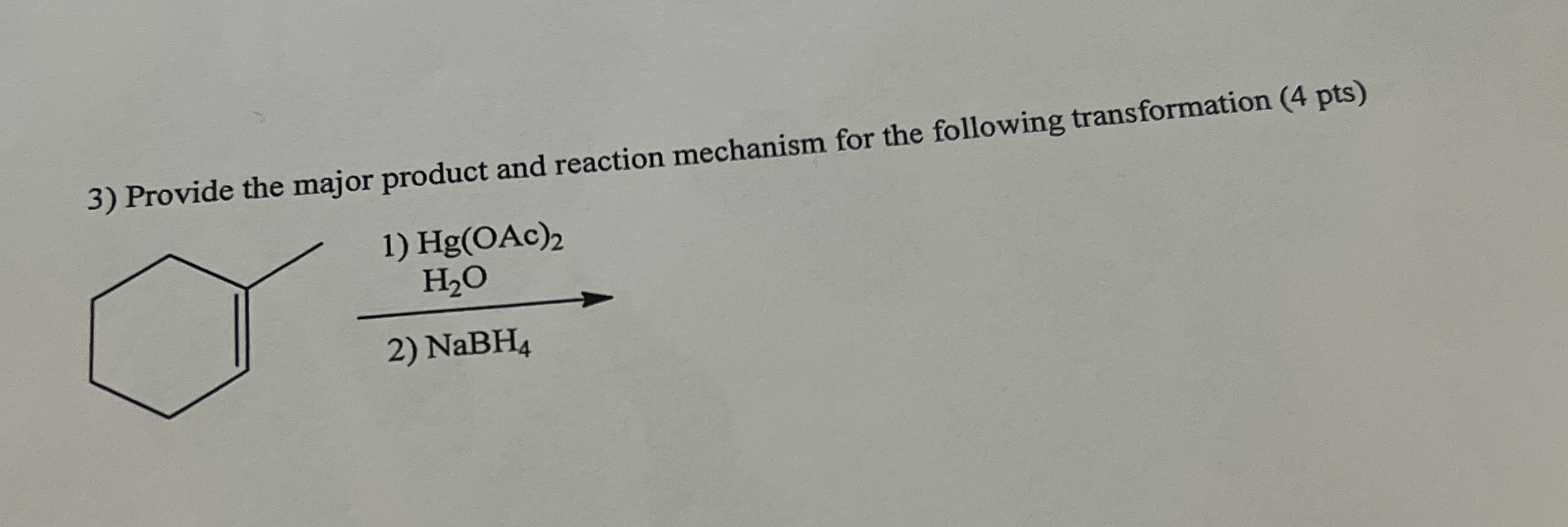 Solved Provide the major product and reaction mechanism for | Chegg.com