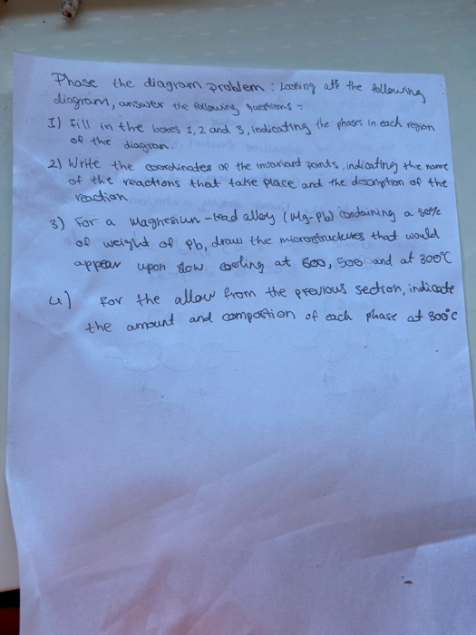 Solved (Blurry part) -> That would appear upon slow cooling | Chegg.com