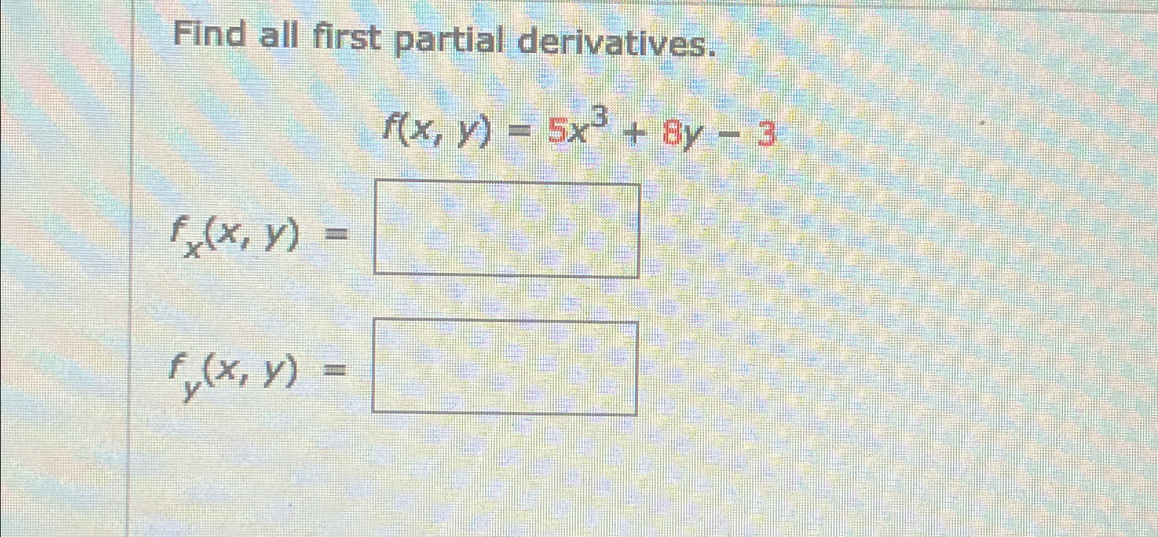 Solved Find all first partial | Chegg.com