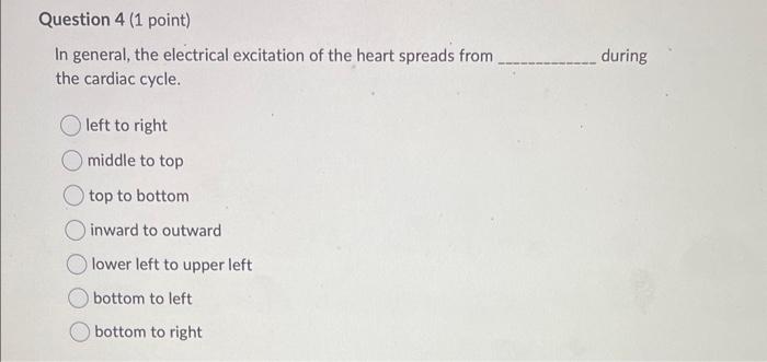 Solved In general, the electrical excitation of the heart | Chegg.com