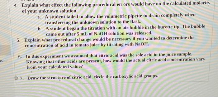 Solved 4. Explain what effect the following procedural | Chegg.com