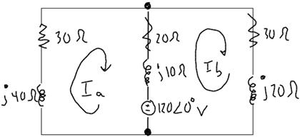Solved use mesh analysis to find the phasor currents Ia and | Chegg.com