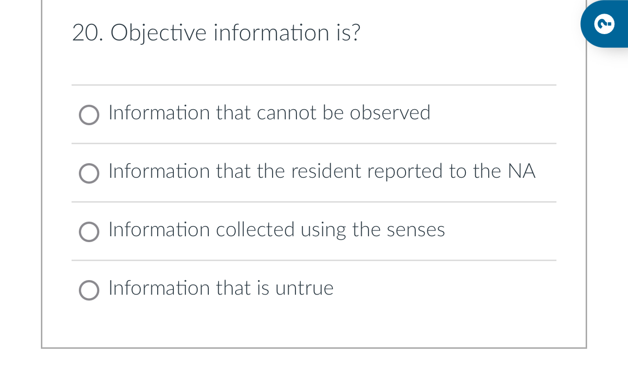 Solved Objective information is?Information that cannot be | Chegg.com