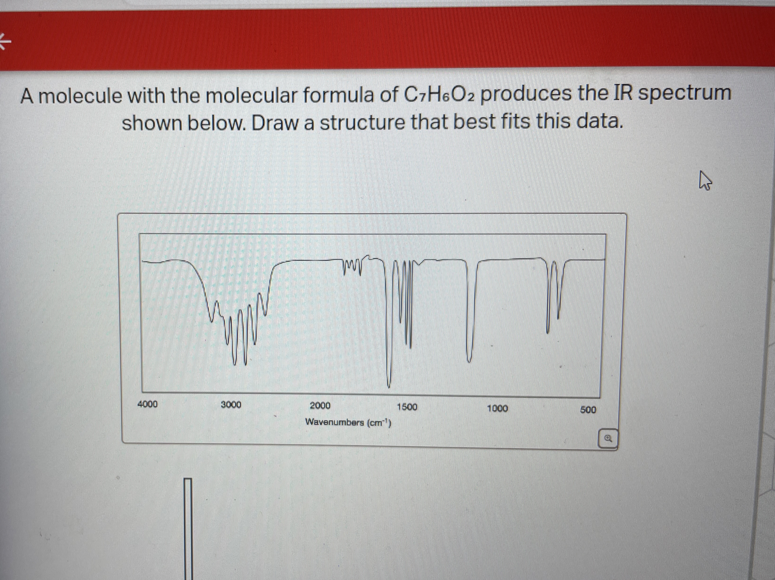 A molecule with the molecular formula of C7H6O2 | Chegg.com