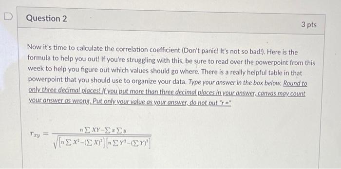 Solved Now it's time to calculate the correlation | Chegg.com