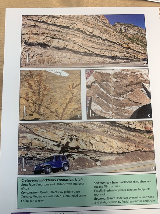 Solved Exercise 4 PART B Blackhawk Formation, Cretaceous, | Chegg.com