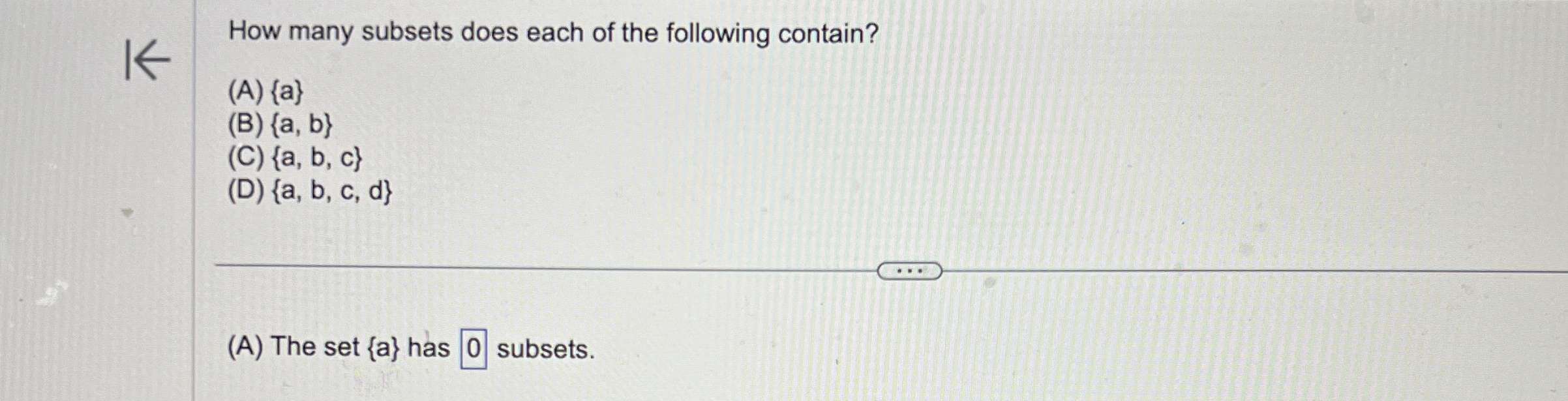 Solved How many subsets does each of the following | Chegg.com