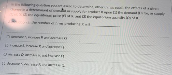 Solved In the following question you are asked to determine, | Chegg.com