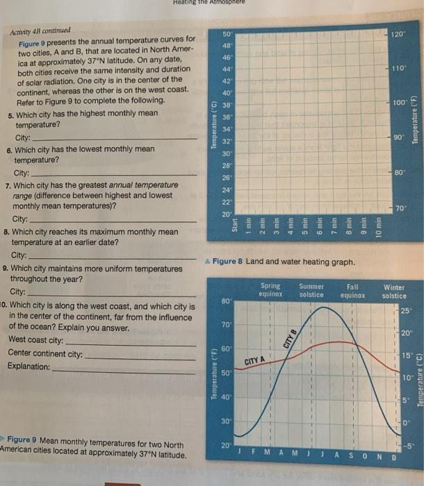 Solved Heating the Atmosphere ACTIVITY 45 Experiment: | Chegg.com